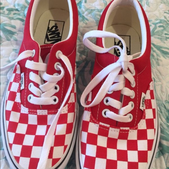 Vans | Shoes | Red Checkered Board Vans | Poshmark